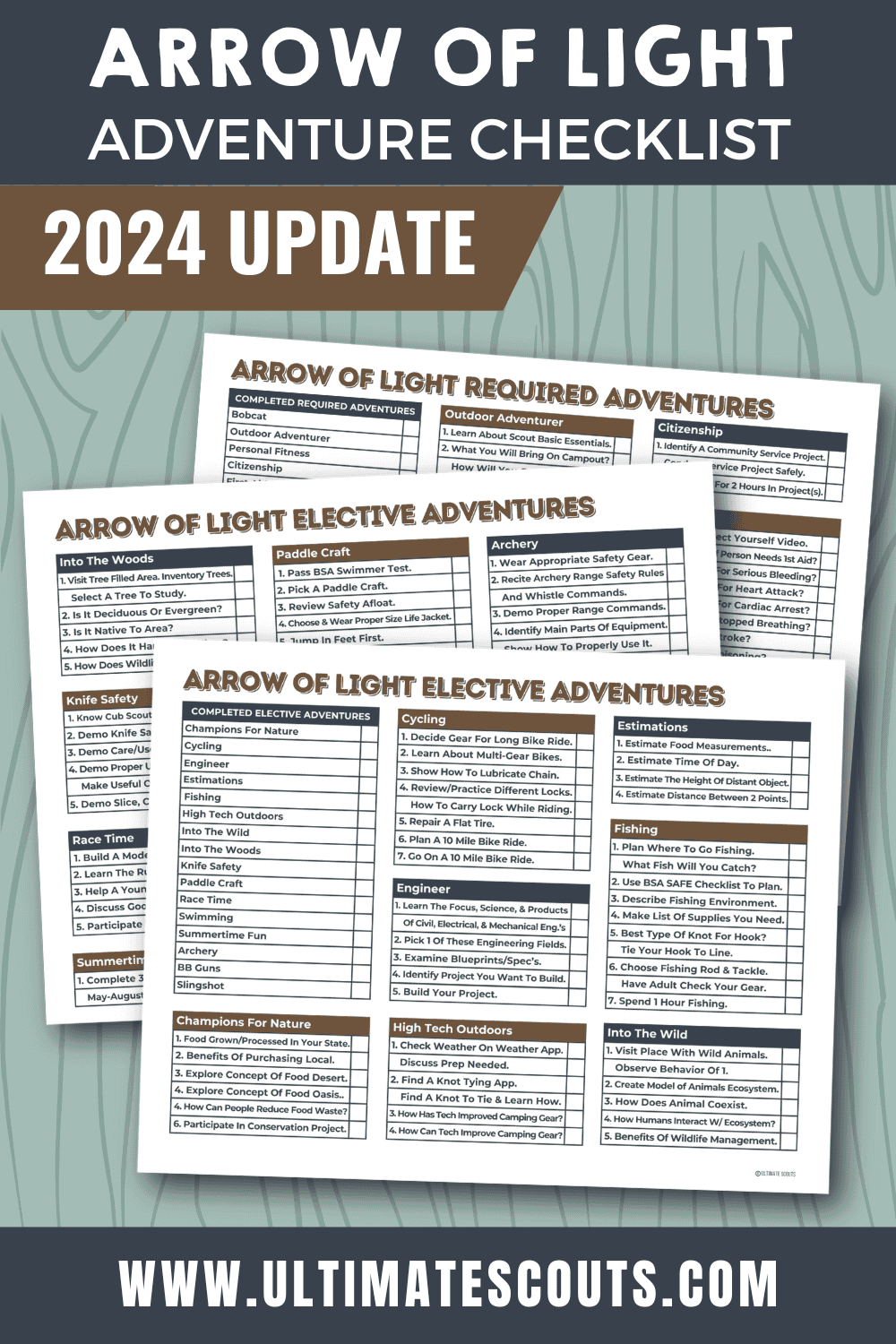 Arrow of Light Cub Scout Adventure Checklist (2025) – Ultimate Scouts