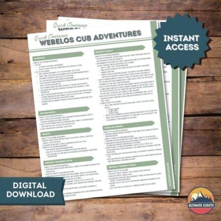 Webelos Scouts Adventures – Quick Overview – Ultimate Scouts