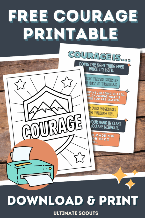 Free Courage Coloring Page & Activity Printable for Kids – Ultimate Scouts