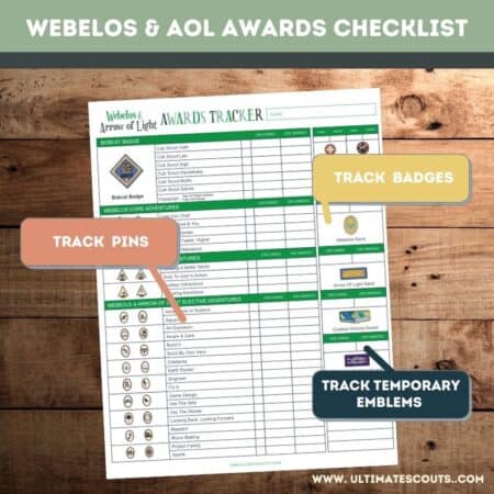 Ultimate Guide to Webelos & Arrow of Light Cub Scout Awards Checklist ...