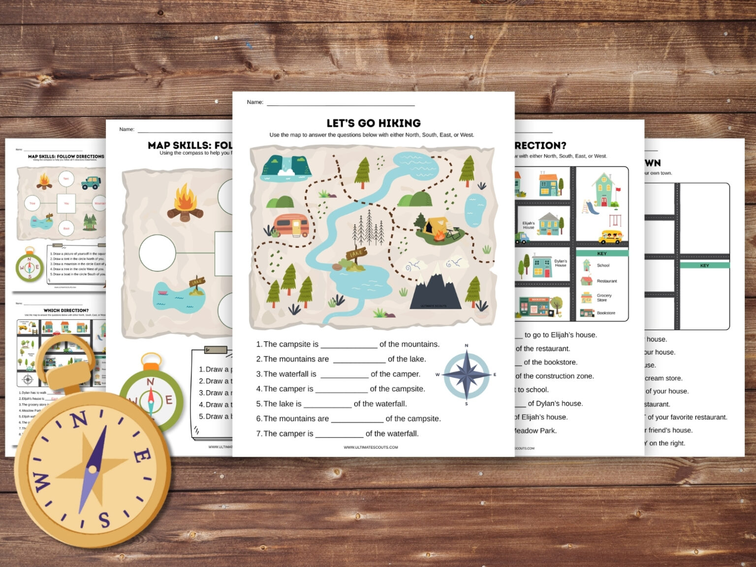 Teach Map Skills the Fun Way: Finding Your Way Wolf Adventure Pack ...
