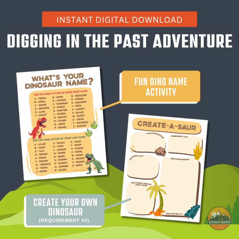 Make “Digging in the Past” Easy – Printable Dinosaur Activities ...