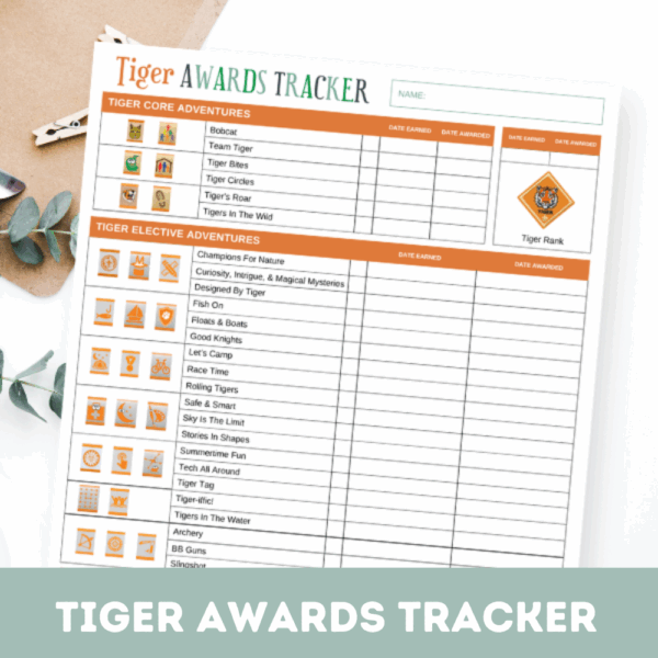Tiger Starter Kit: All-In-One Printable Set – Ultimate Scouts