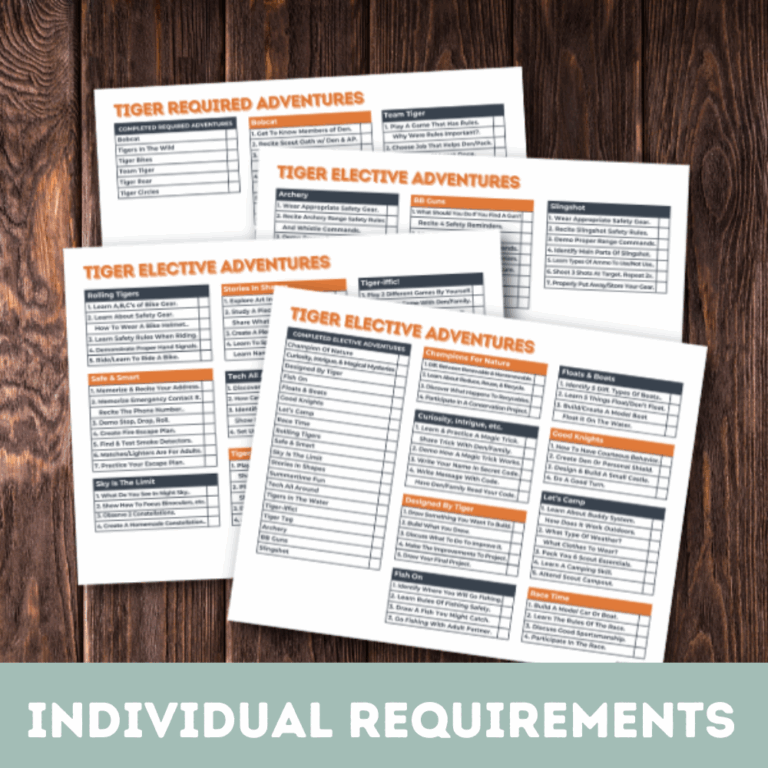 Tiger Starter Kit: All-In-One Printable Set – Ultimate Scouts