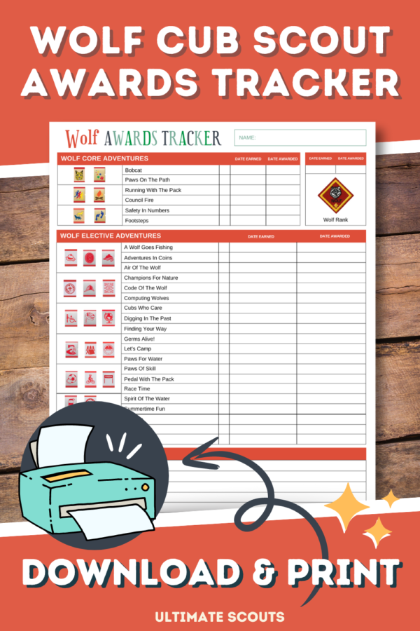 Wolf Cub Scouts Requirements Tracking Checklist (2025) – Ultimate Scouts